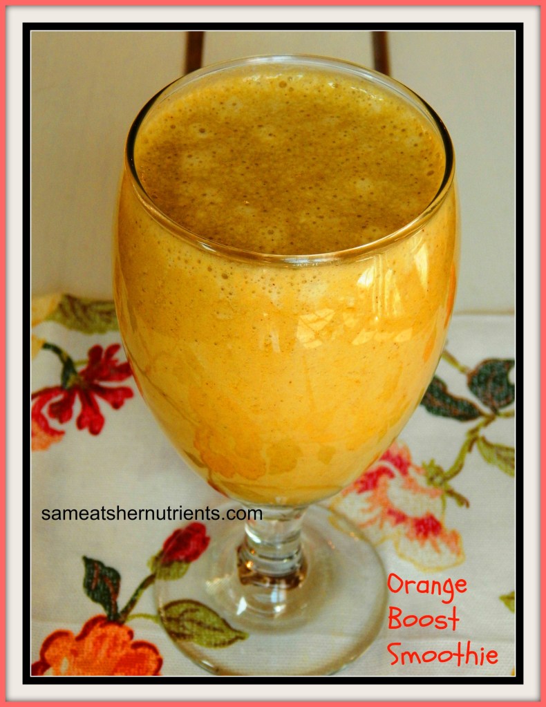 Orange Boost Smoothie | Sam Eats Her Nutrients