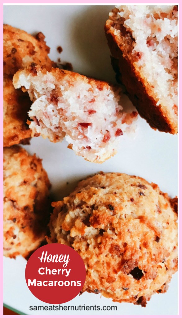 Honey Cherry Macaroons | Sam Eats Her Nutrients