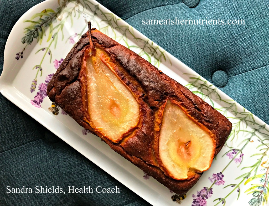 Vanilla Pear Bread made with Coconut Flour | Sam Eats Her Nutrients