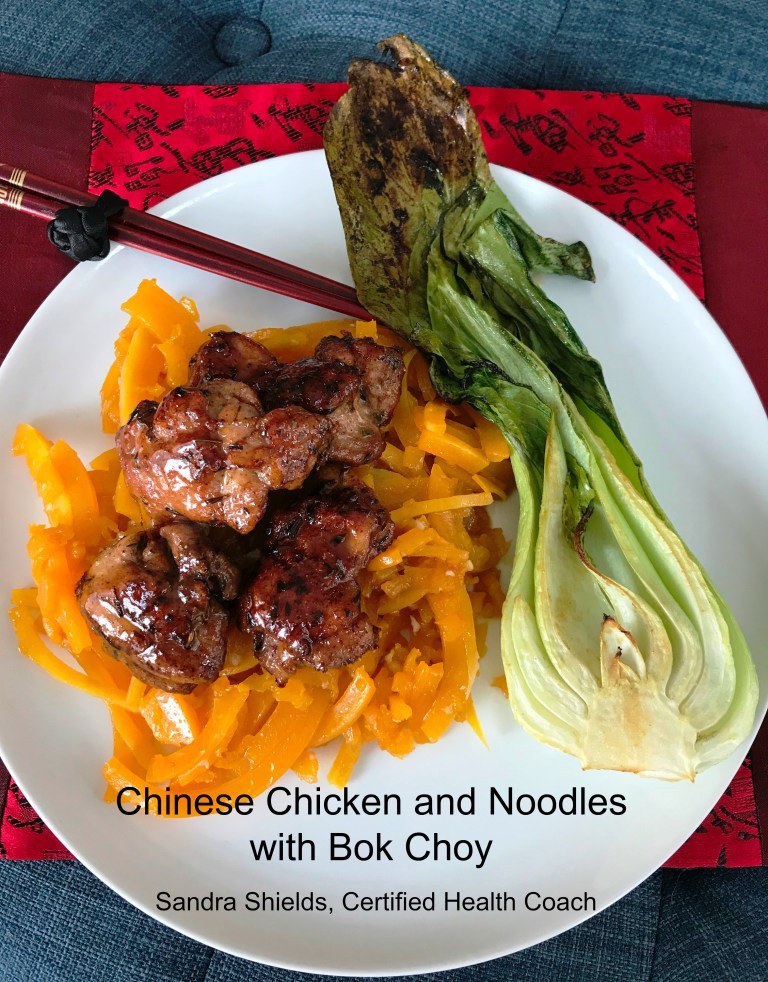 Chinese Chicken and Noodles with Bok Choy | Sam Eats Her Nutrients
