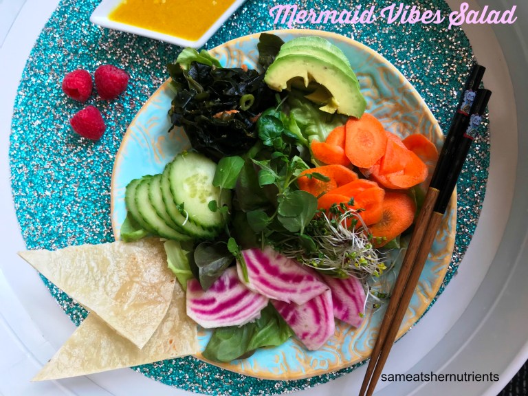 Mermaid Vibes Salad | Sam Eats Her Nutrients