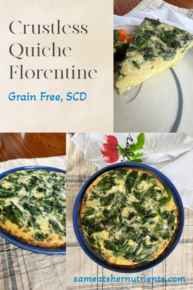 Crustless Quiche Florentine (Spinach Quiche) | Sam Eats Her Nutrients