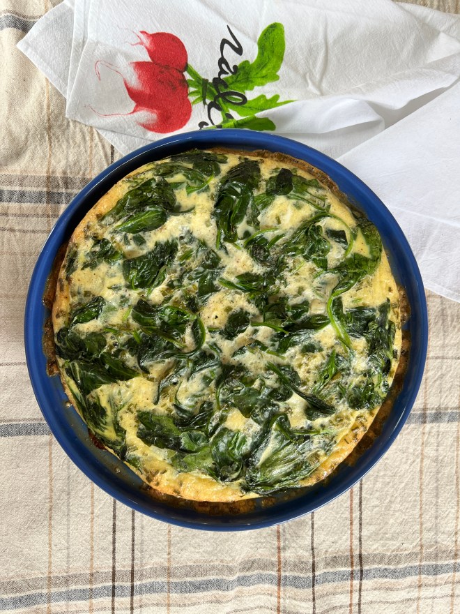Crustless Quiche Florentine (Spinach Quiche) | Sam Eats Her Nutrients