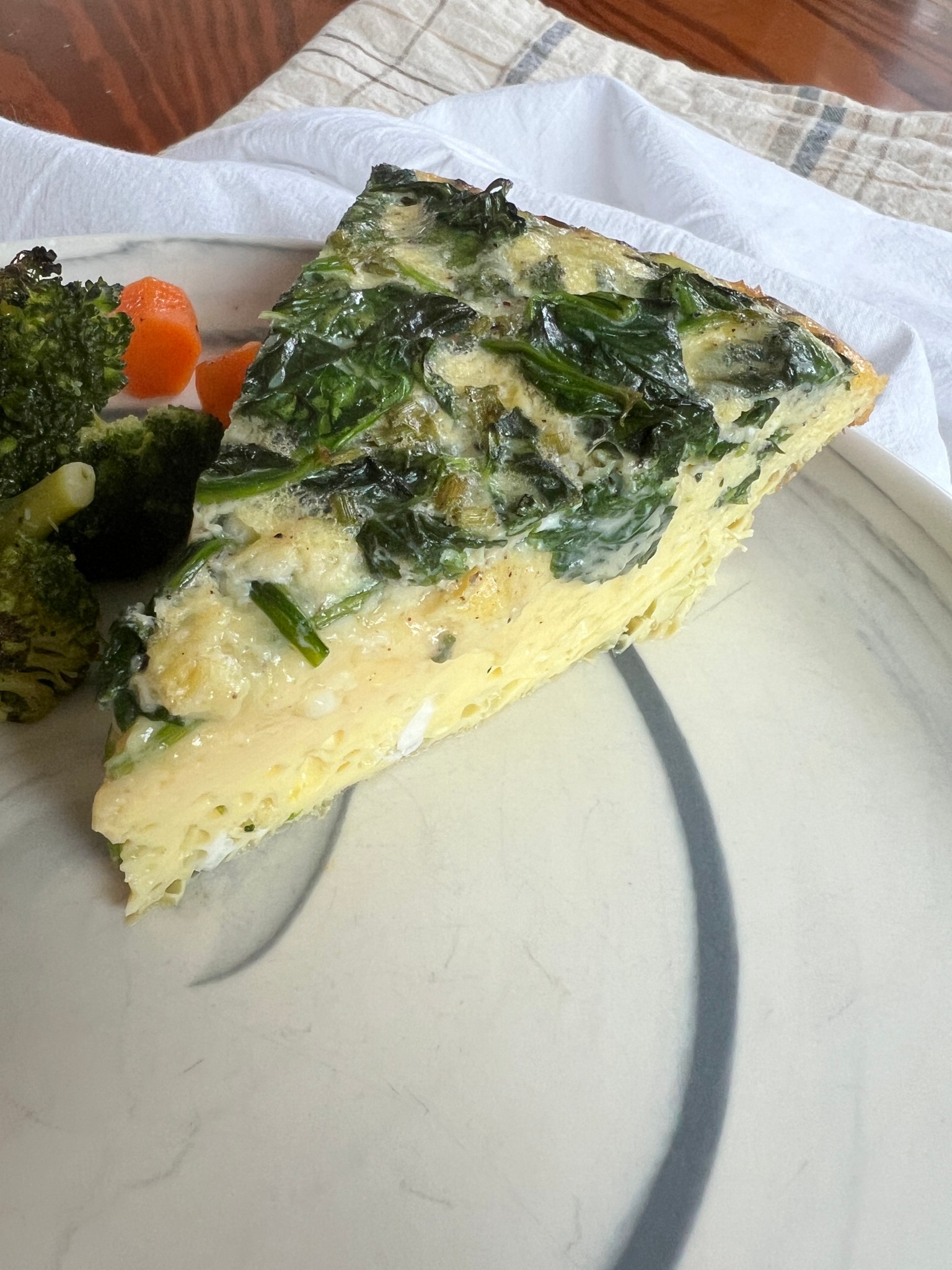 Crustless Quiche Florentine (Spinach Quiche) | Sam Eats Her Nutrients